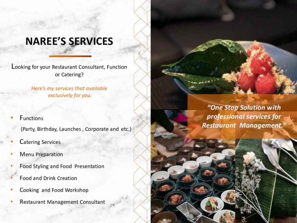 Naree Boonyakiat Thai traditional chef.