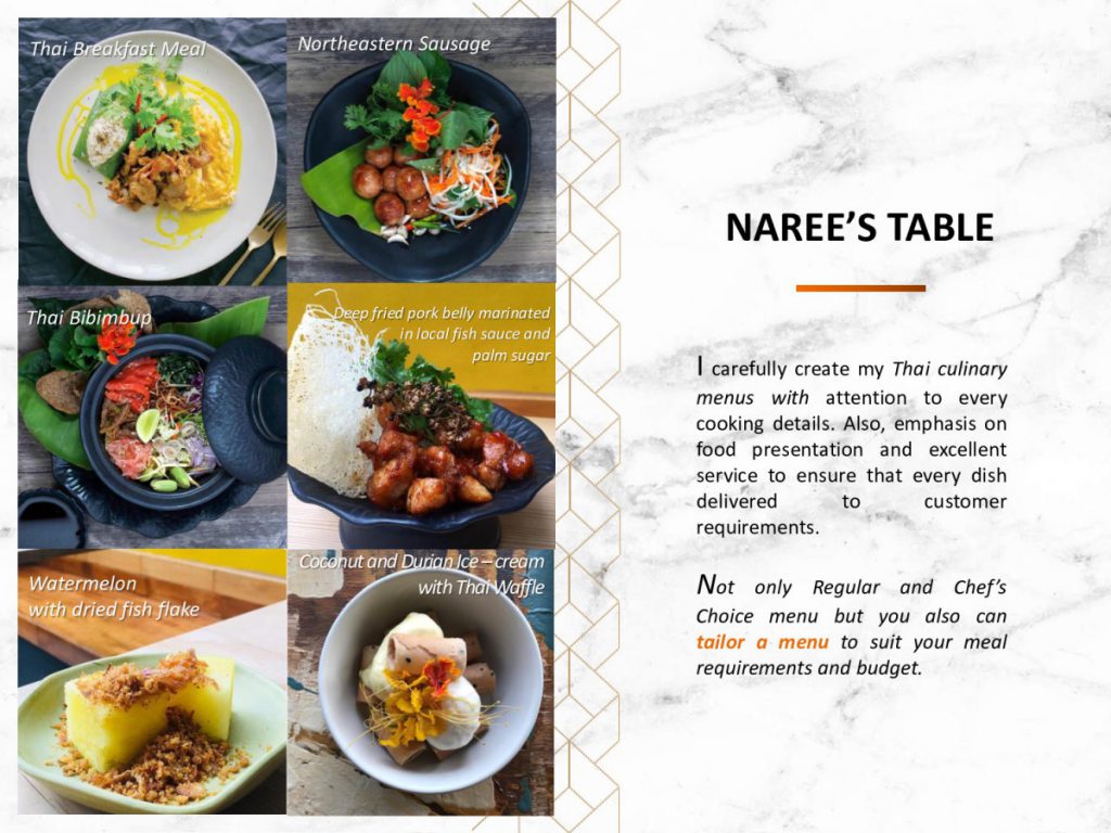 Naree Boonyakiat Thai traditional chef.