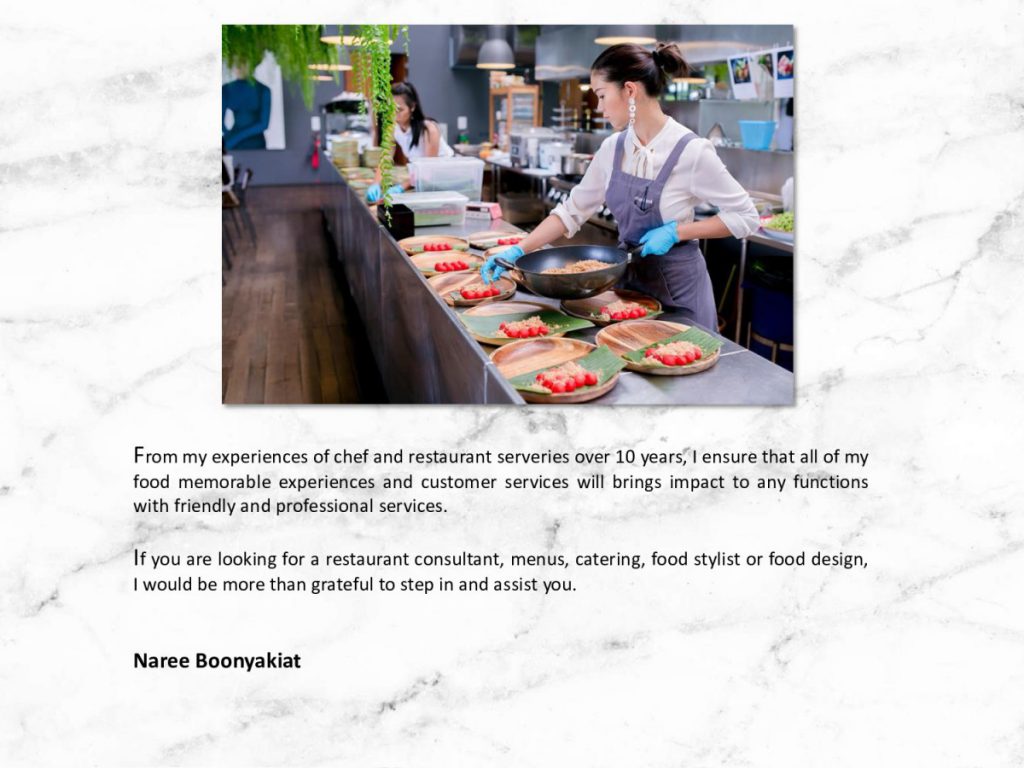 Naree Boonyakiat Thai traditional chef.
